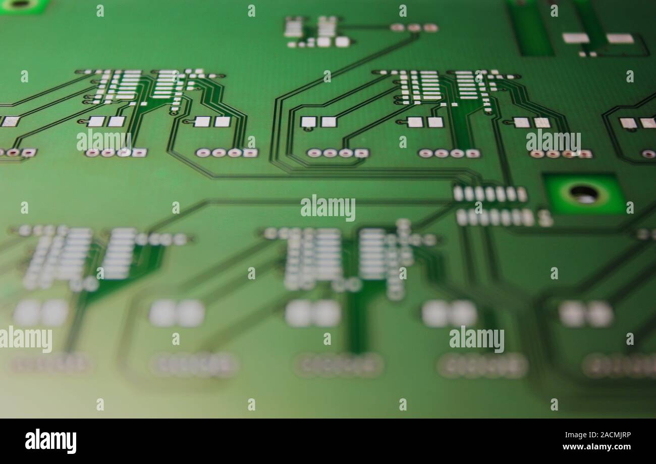 Closeup of electronic circuit board or PCB printed circuit board Stock ...