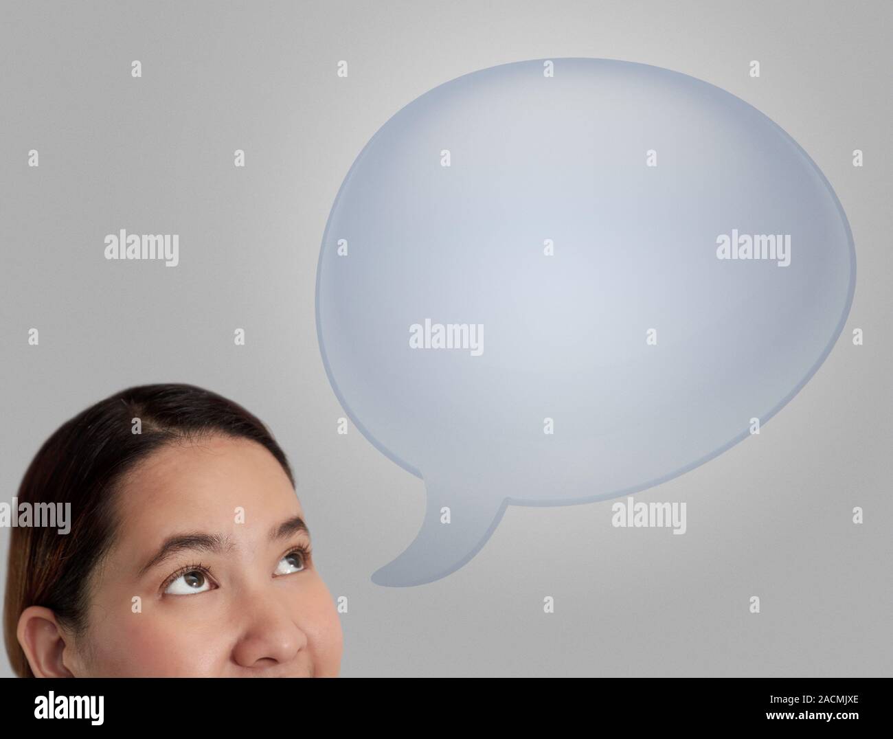 Cartoon woman thinking bubble hi-res stock photography and images - Alamy