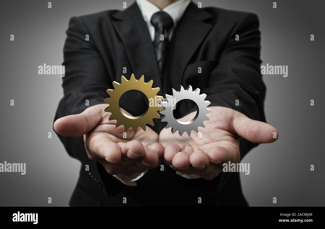 3d cogs as concept Stock Photo - Alamy
