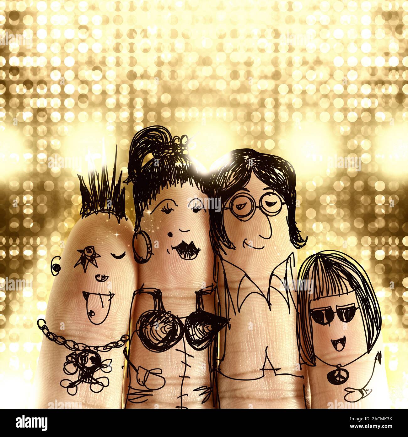 happy finger family Stock Photo - Alamy