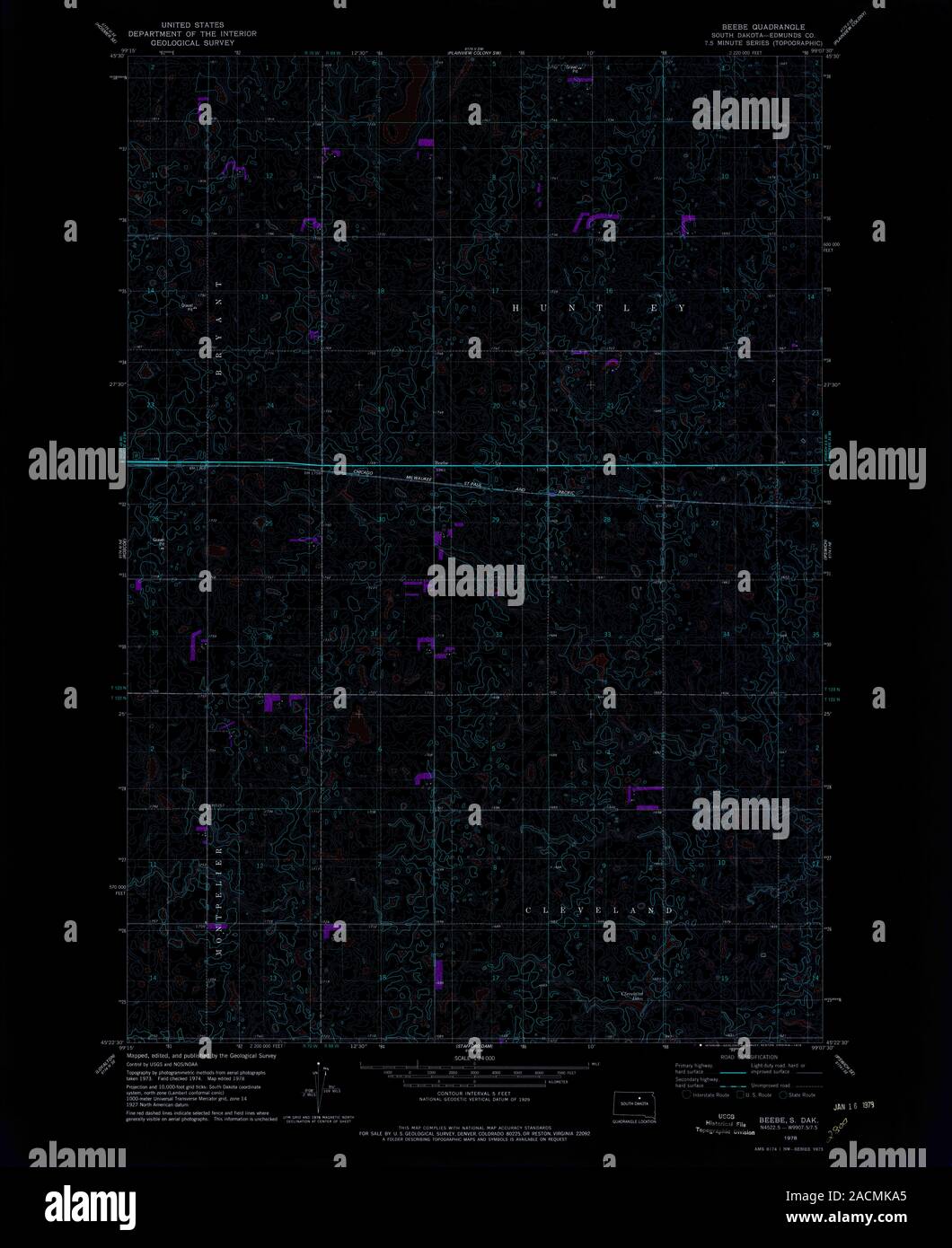 Map of beebe hi-res stock photography and images - Alamy