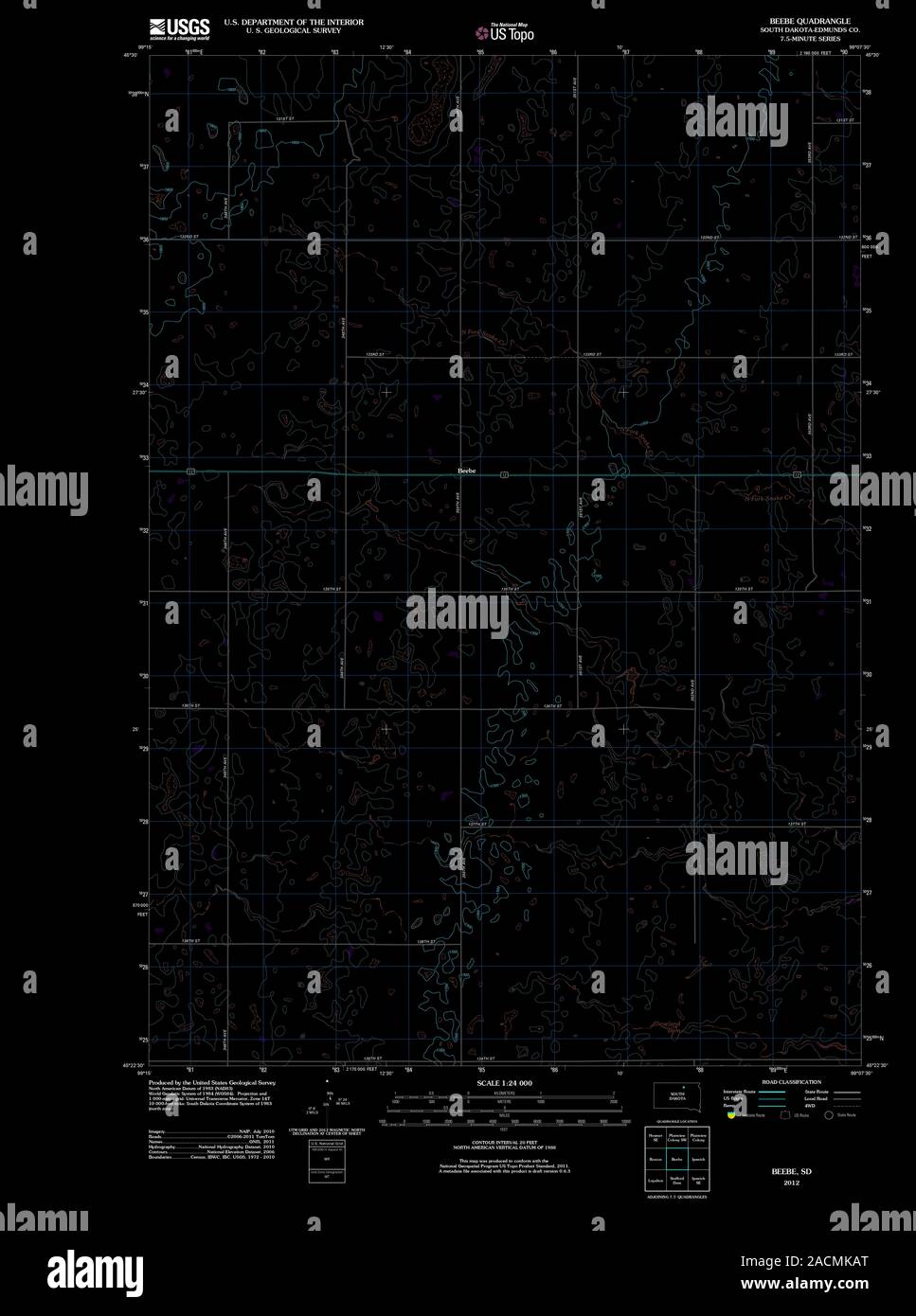 Map of beebe hi-res stock photography and images - Alamy