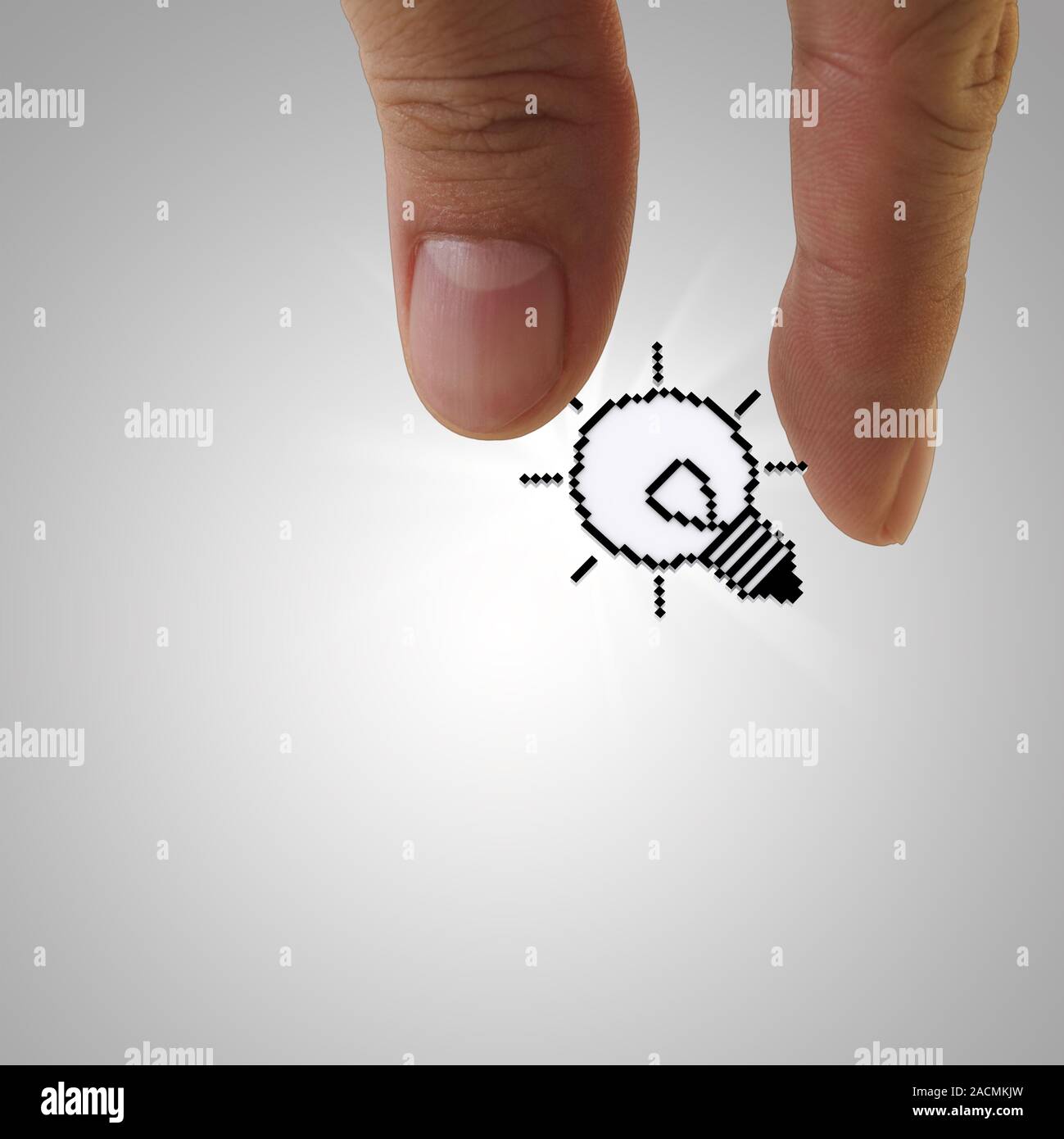 pixel light bulb Stock Photo - Alamy