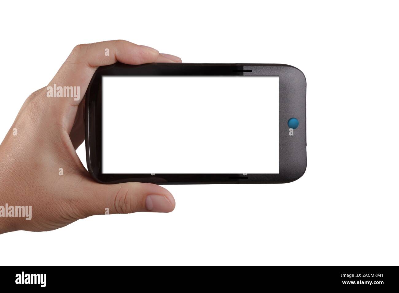 Hand with mobile Cut Out Stock Images & Pictures - Alamy