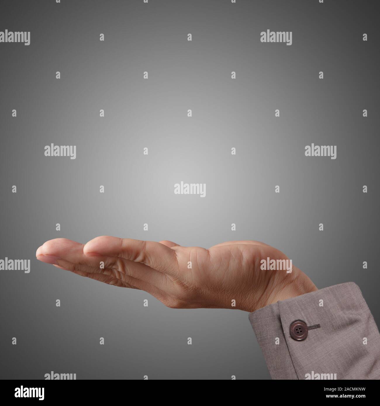 Empty open hand Stock Photo - Alamy