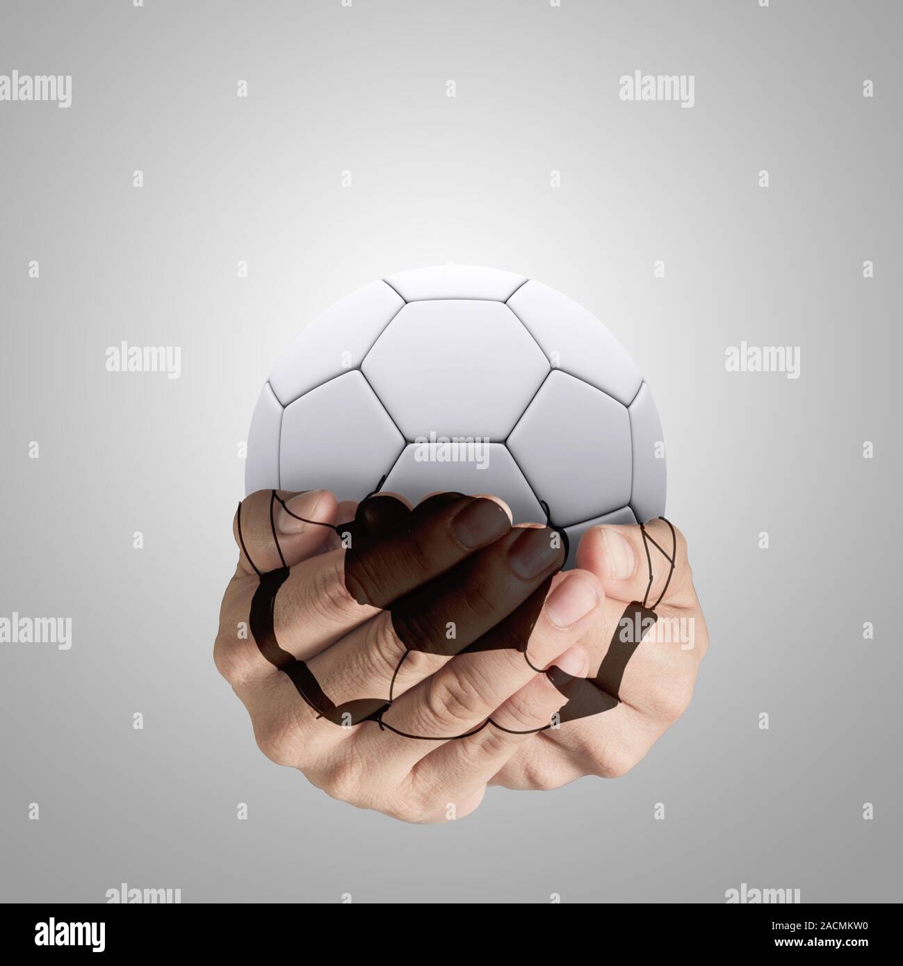 Hands football hi-res stock photography and images - Alamy