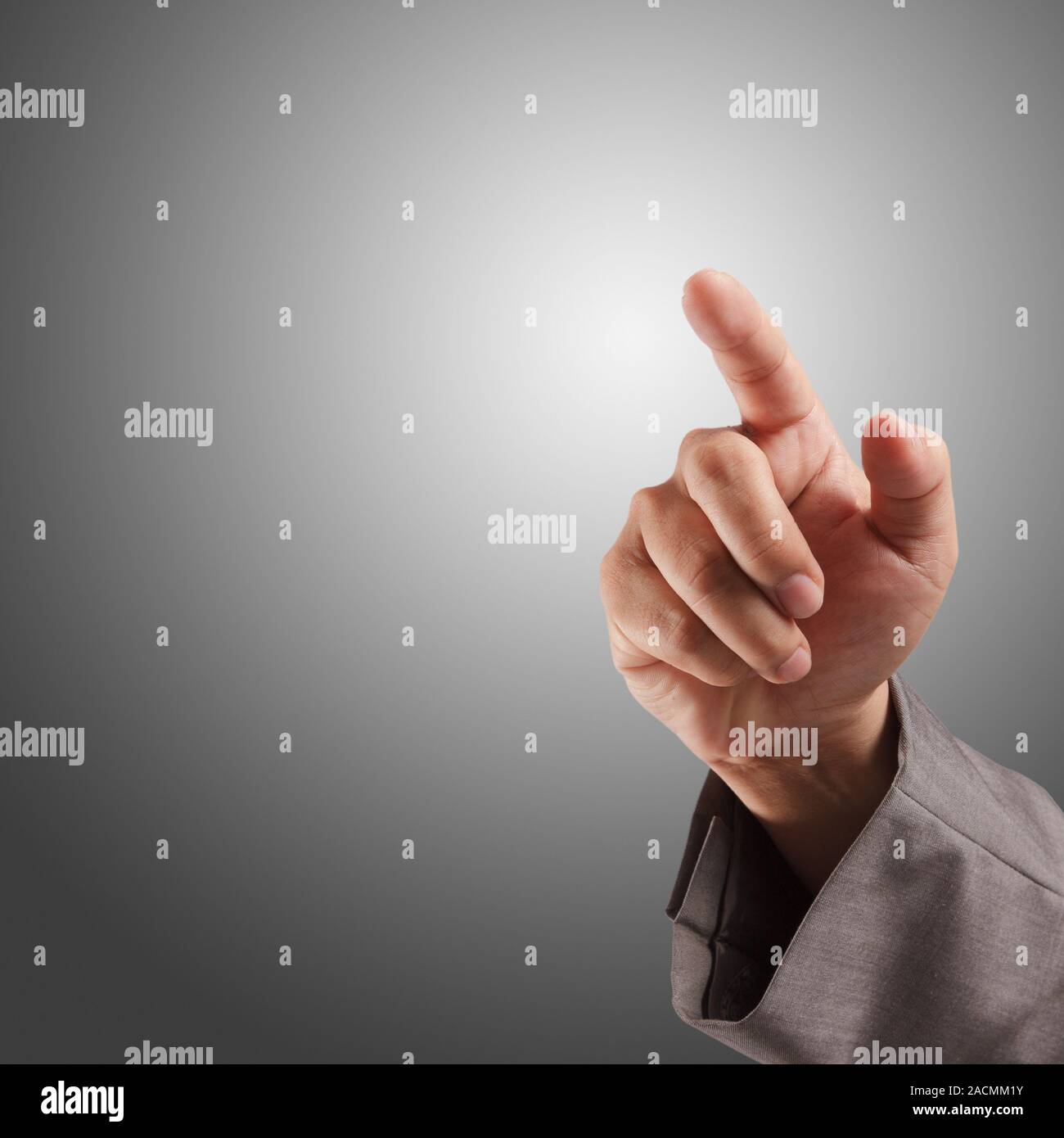 Business hand touching screen Stock Photo - Alamy