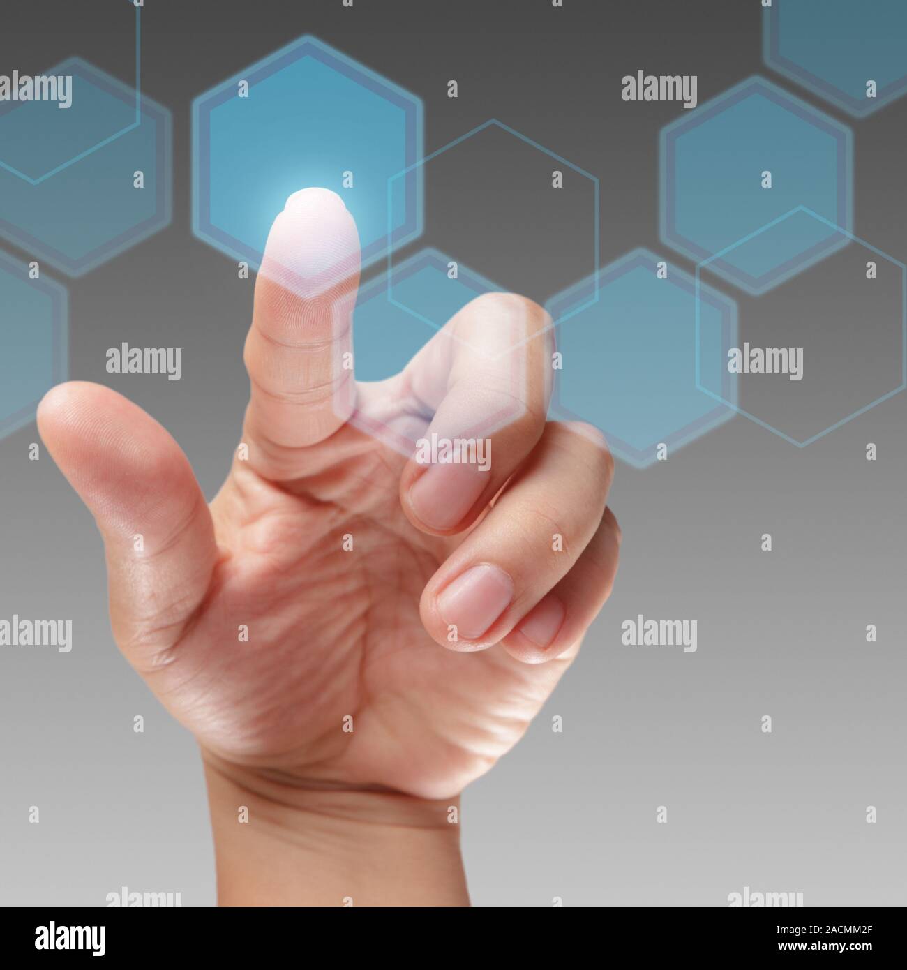 Push by hand hi-res stock photography and images - Alamy