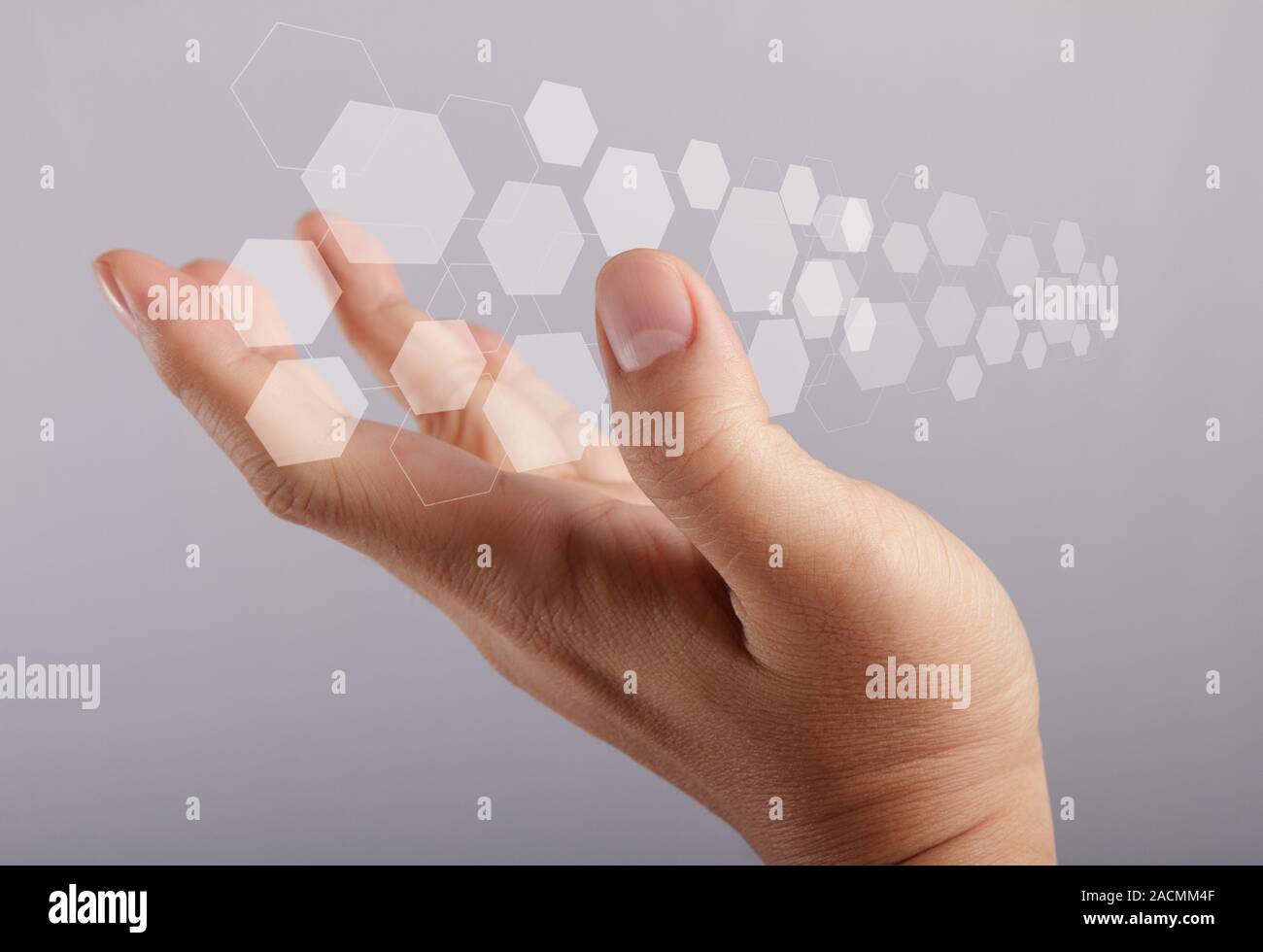 hand holds touch screen interface screen Stock Photo - Alamy