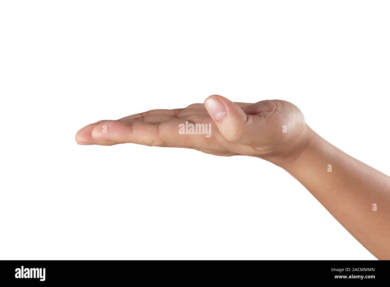Empty open hand isolated Stock Photo - Alamy