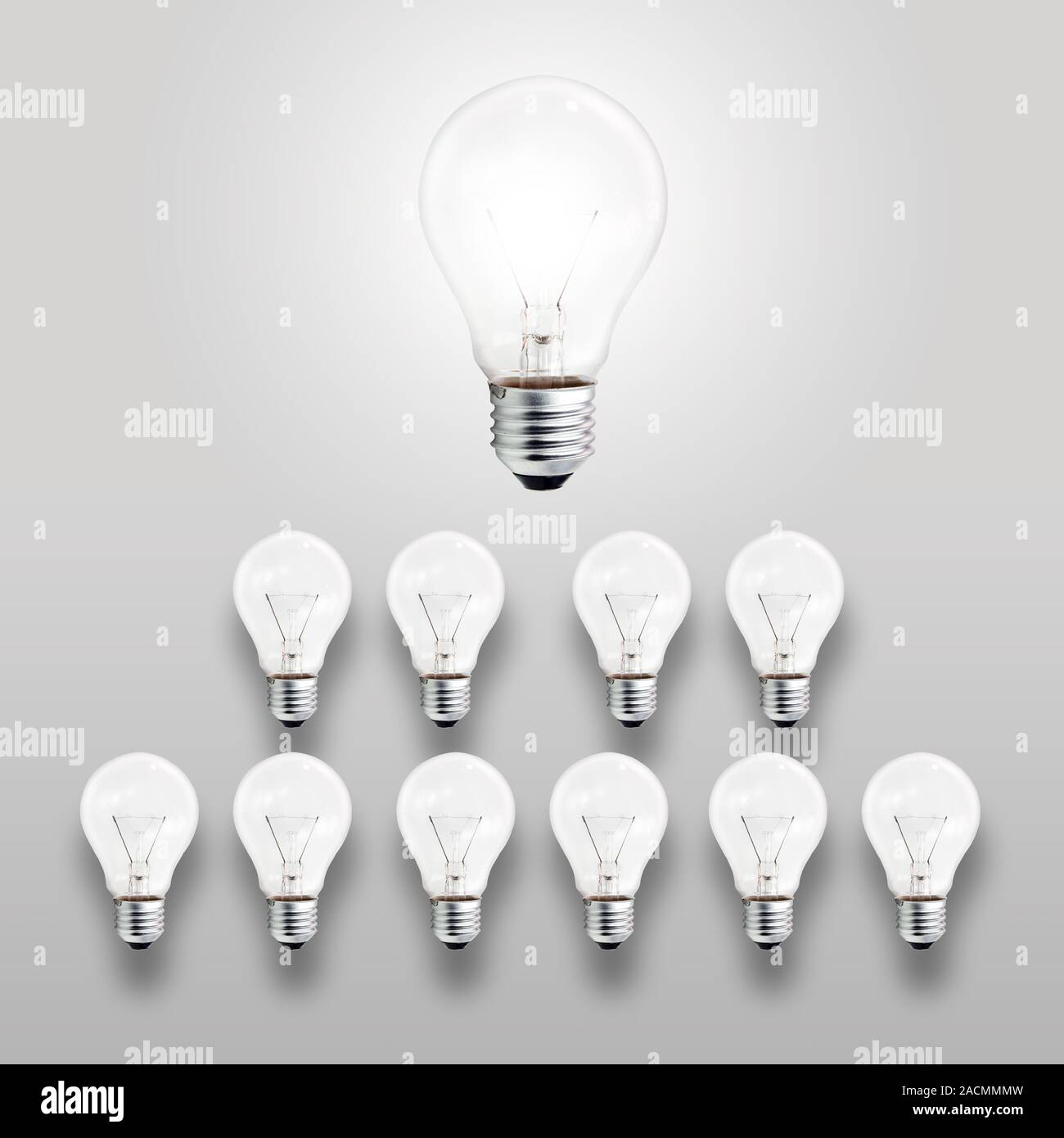 leader light bulb as concept Stock Photo - Alamy
