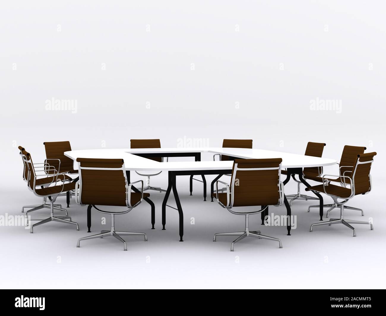 Conference table and chairs in meeting room Stock Photo - Alamy
