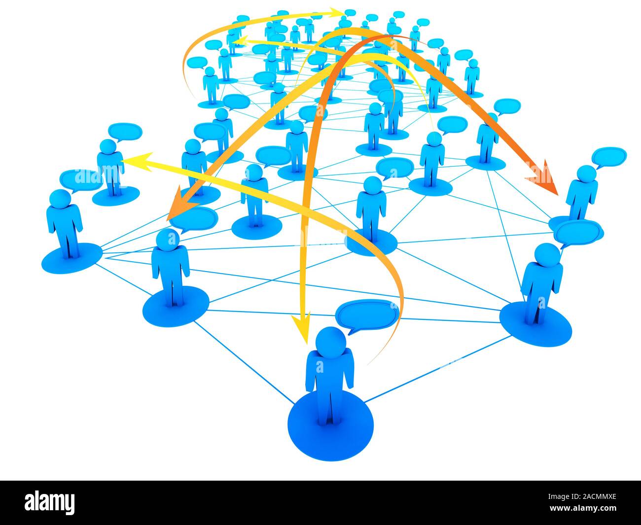 Social communication networking concept Cut Out Stock Images & Pictures ...