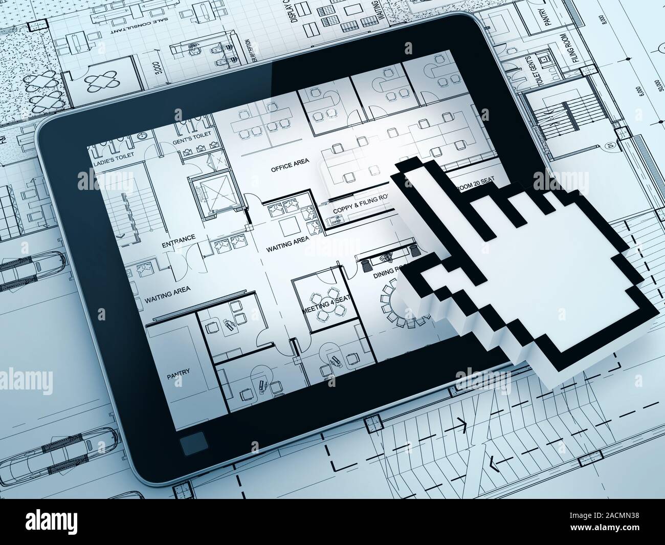 Computer drawing architecture hi-res stock photography and images - Alamy
