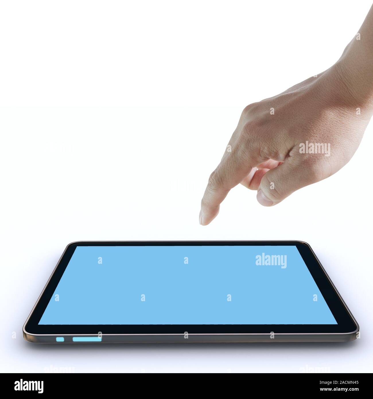 hand pointing on touch screen ,touch-pad Stock Photo - Alamy