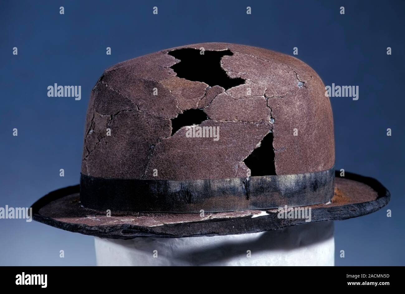 Hat recovered from the RMS Titanic. This felt hat has had some ...