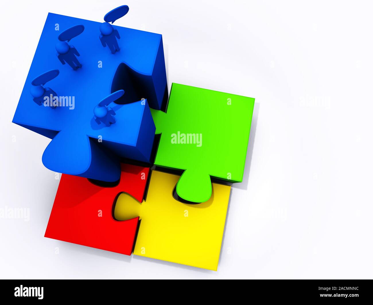 Isolated puzzles hi-res stock photography and images - Alamy
