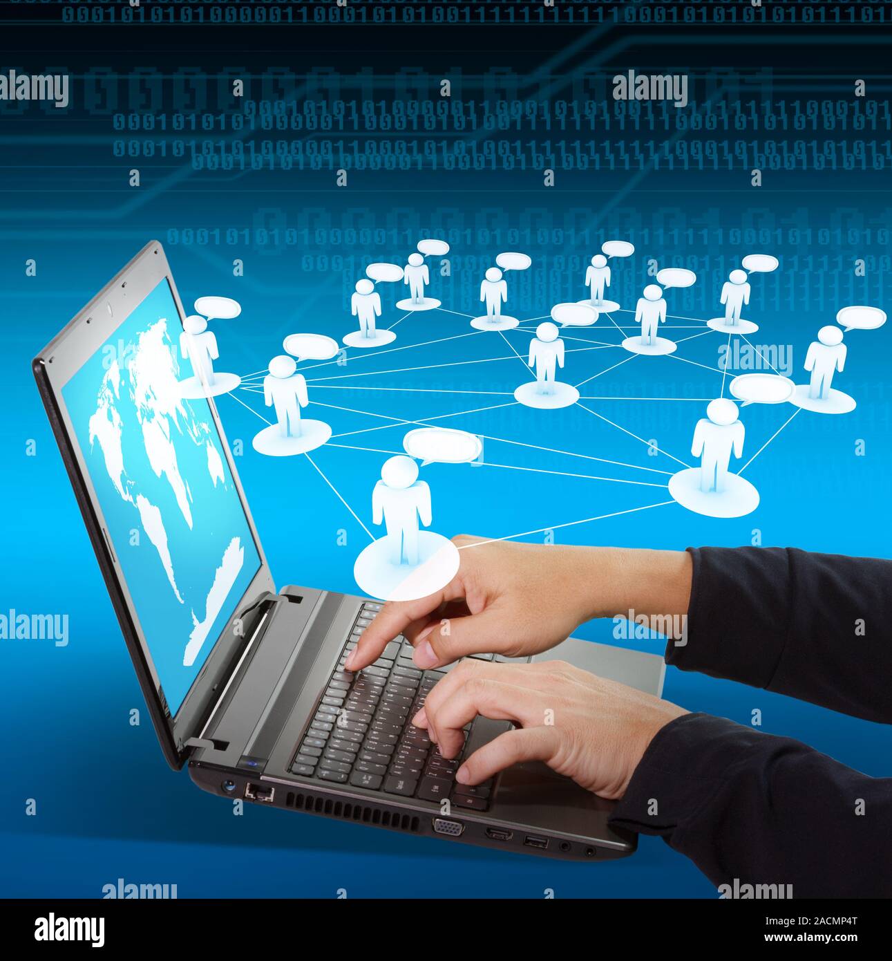 Laptop speech bubble icon hi-res stock photography and images - Alamy