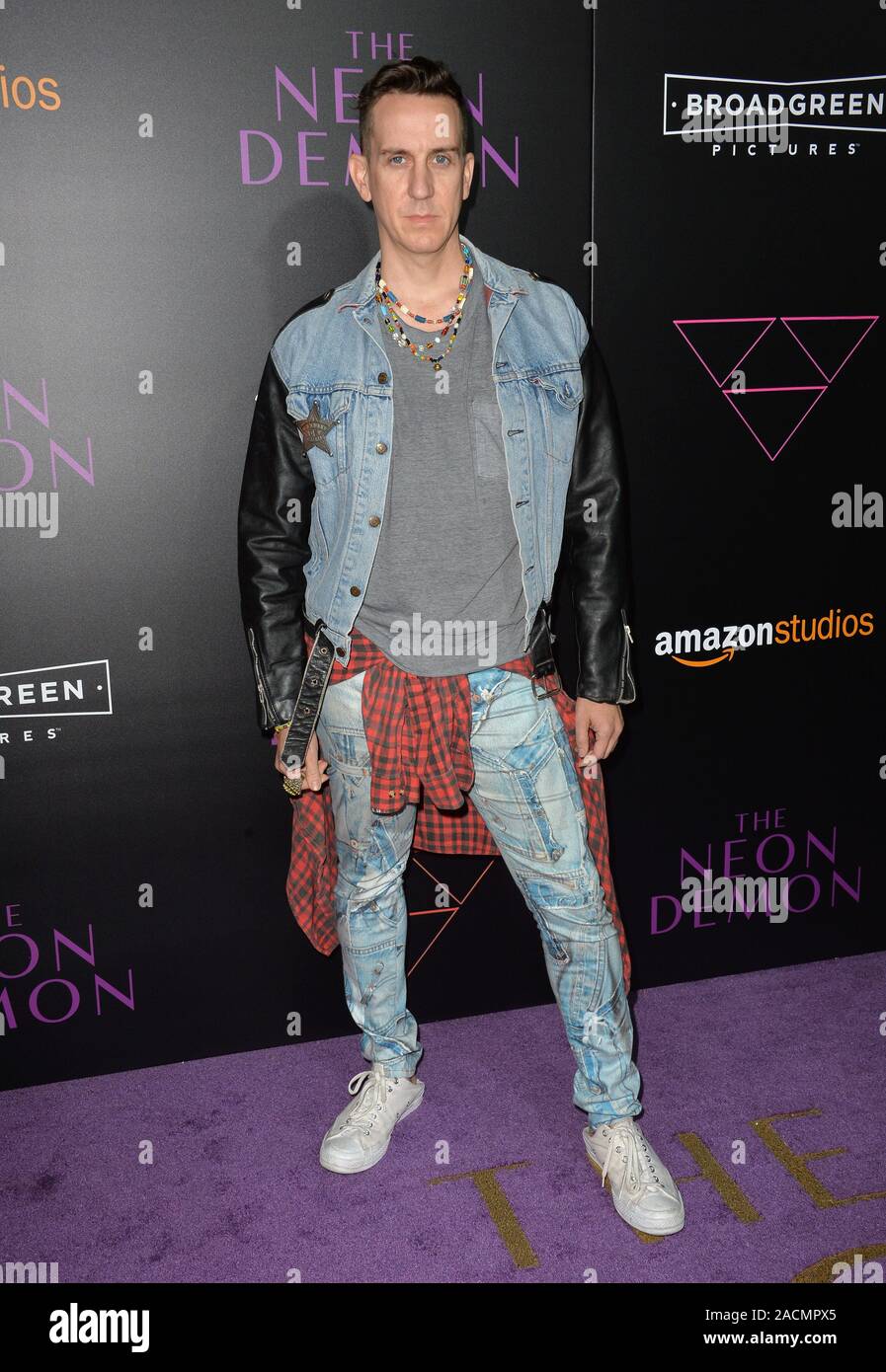 Neon denim jacket hi-res stock photography and images - Alamy