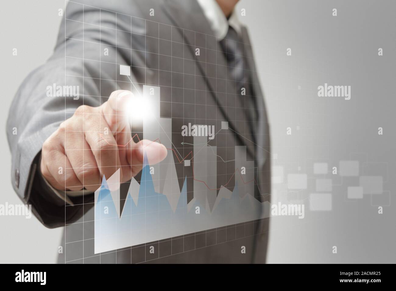 a man hand graph Stock Photo - Alamy
