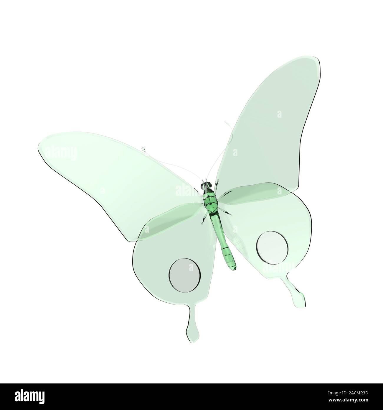 Butterfly glass illustration Stock Photo - Alamy