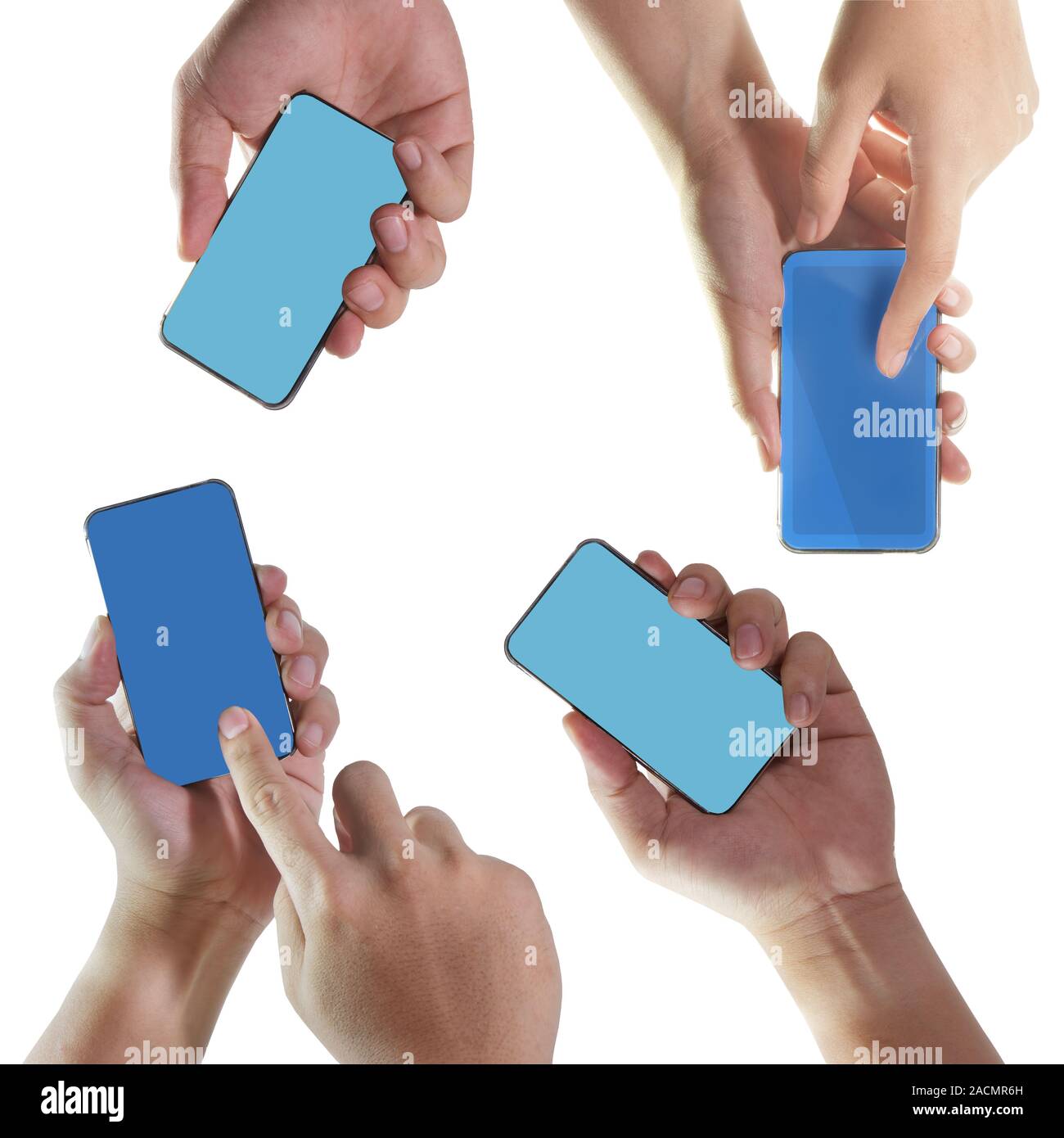 Hand holding mobile smart phone Stock Photo - Alamy