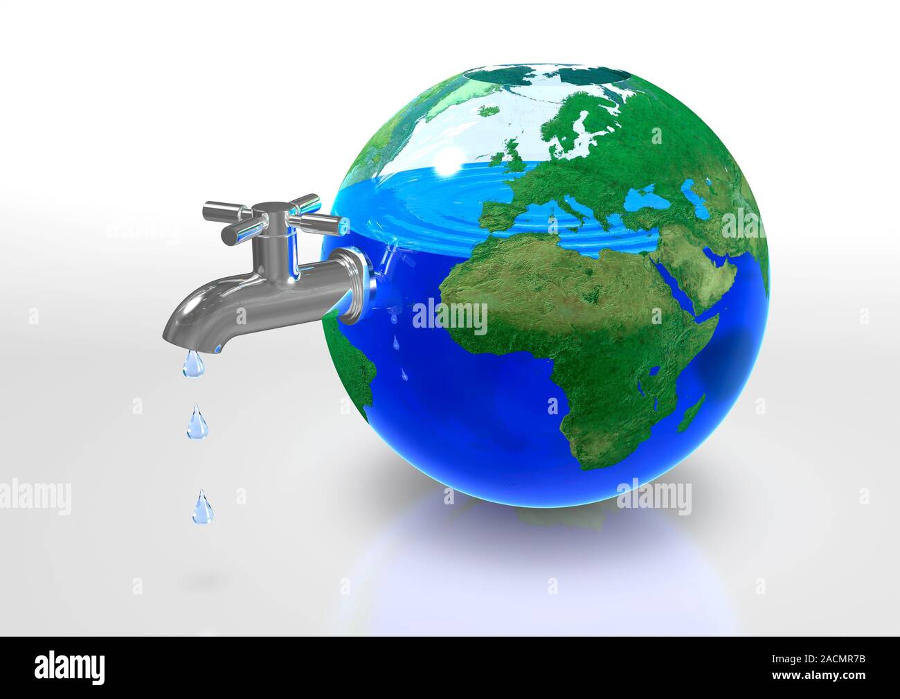 Global water shortage, conceptual computer artwork Stock Photo - Alamy