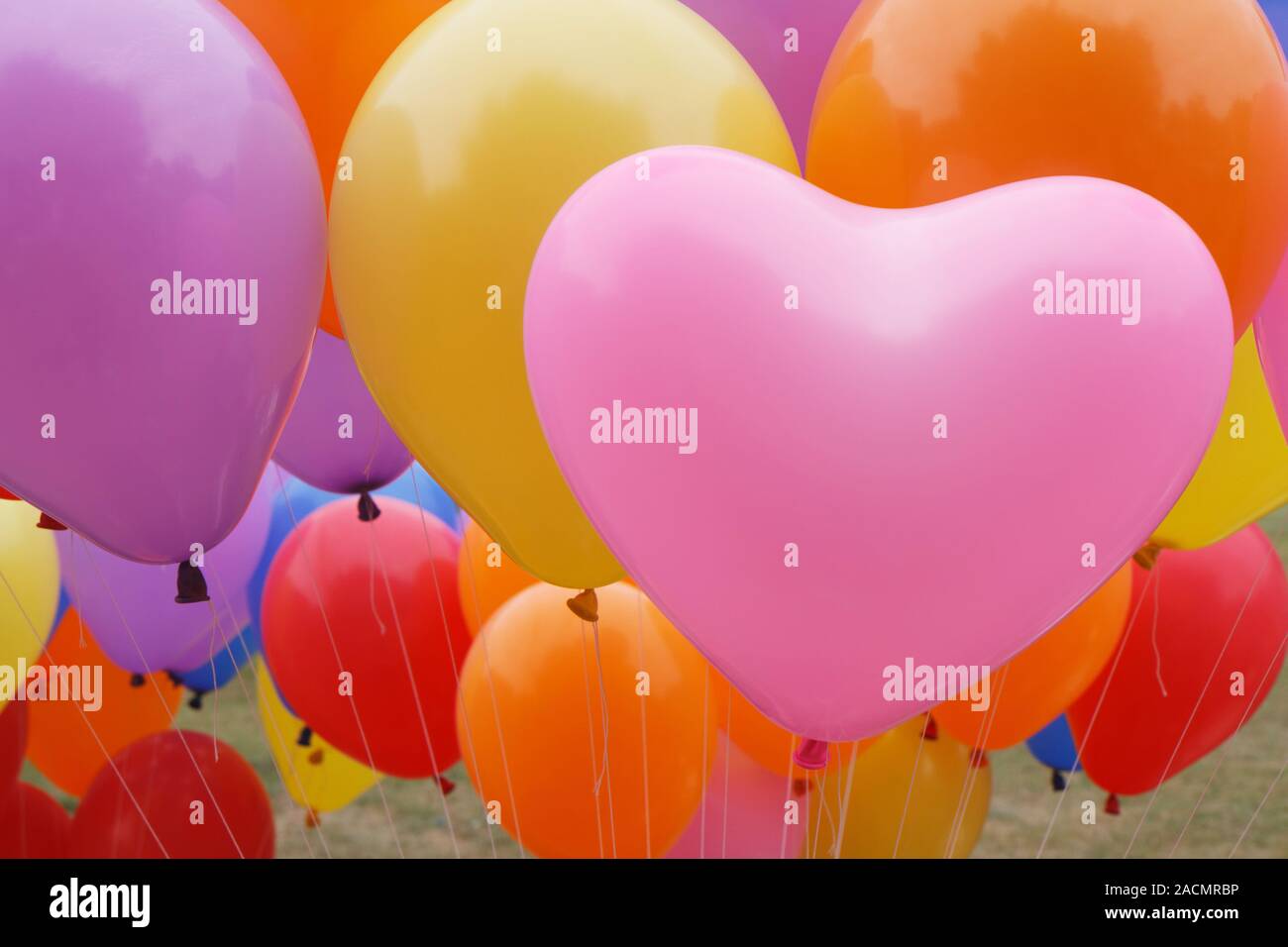 Colorful funny balloons Stock Photo - Alamy