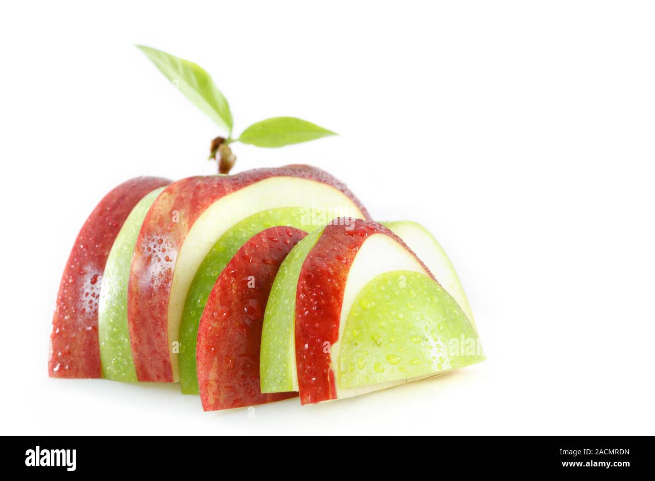 Different colors sliced apple Stock Photo - Alamy