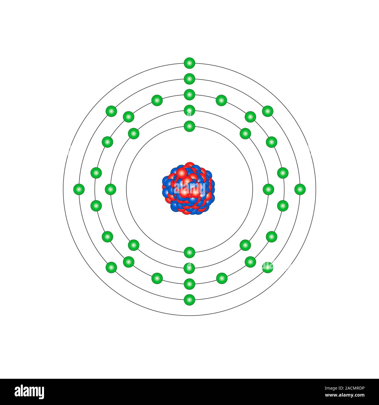 Rubidium (Rb). Diagram of the nuclear composition and electron ... Rubidium (Rb). Diagram of the nuclear composition and electron ...