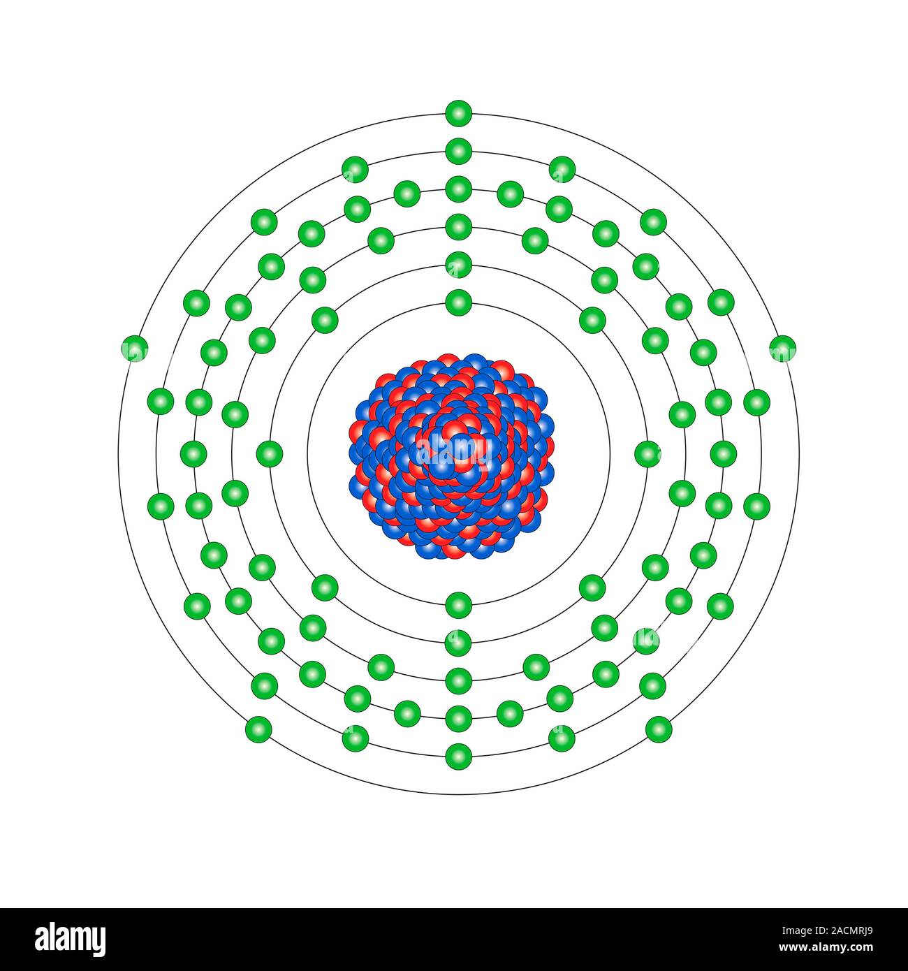 Bismuth Bi Diagram Of The Nuclear Composition And Electron Configuration Of An Atom Of