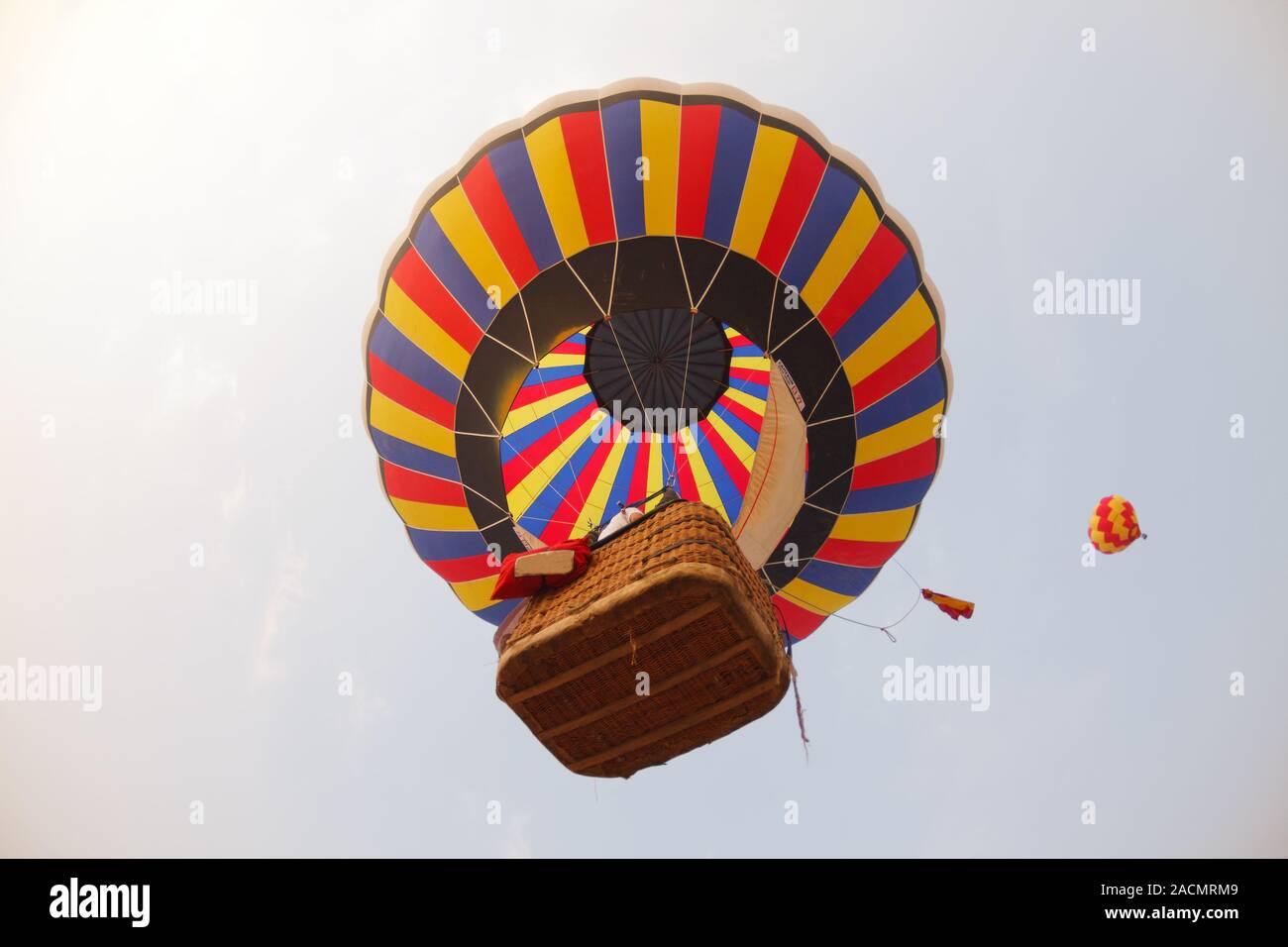 Colorful Hot Air Balloons in Flight Stock Photo - Alamy