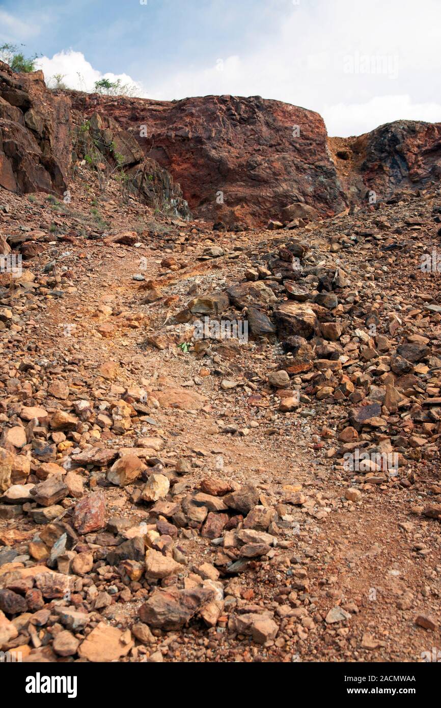Abandoned mine. This mine that was shut in the 1960s. It is now used by ...