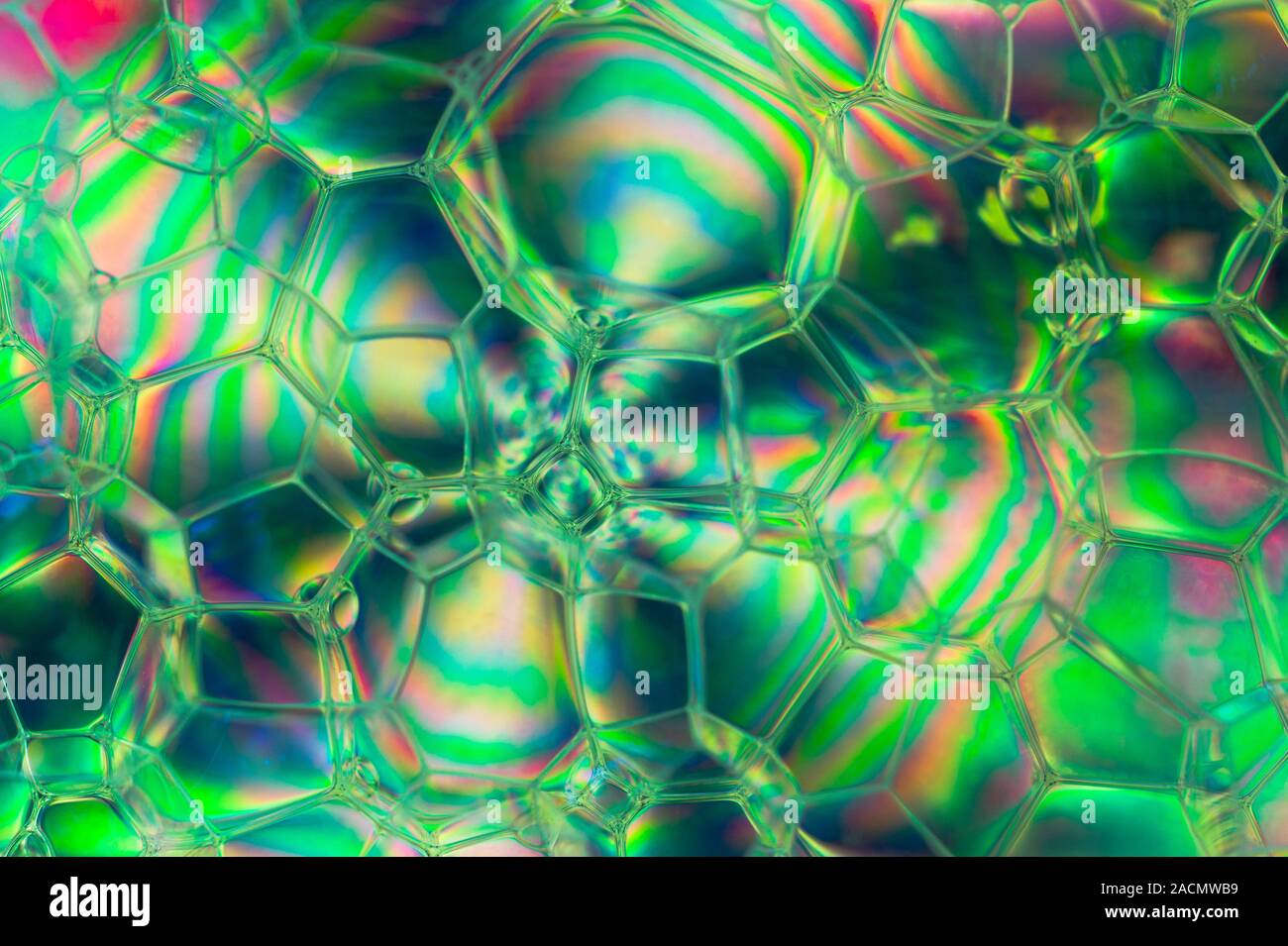 Lather in water containing a liquid soap. One of the peculiar ...