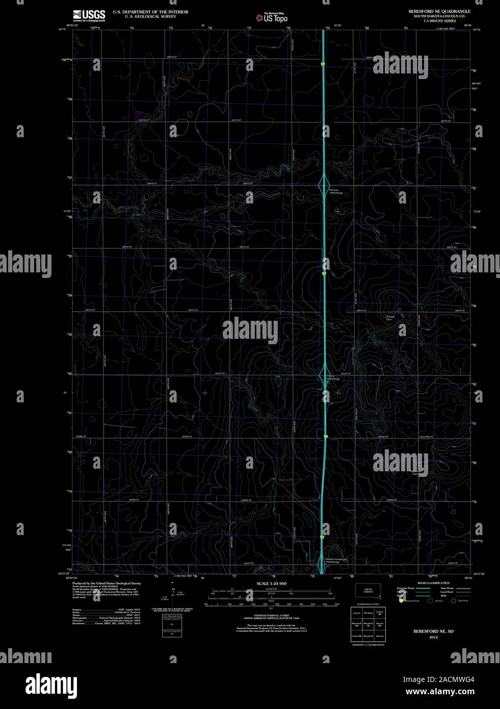 Beresford map hi-res stock photography and images - Alamy