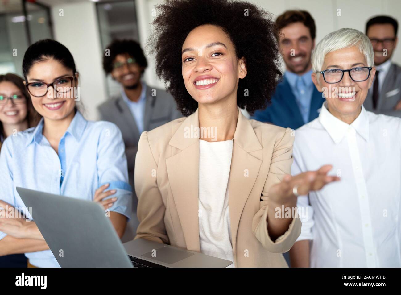 Programmer working in a software developing company office. Staff ...