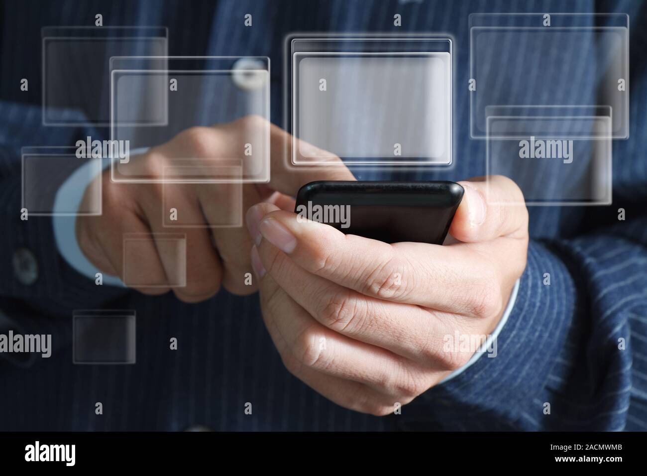 Touch screen mobile phone Stock Photo - Alamy