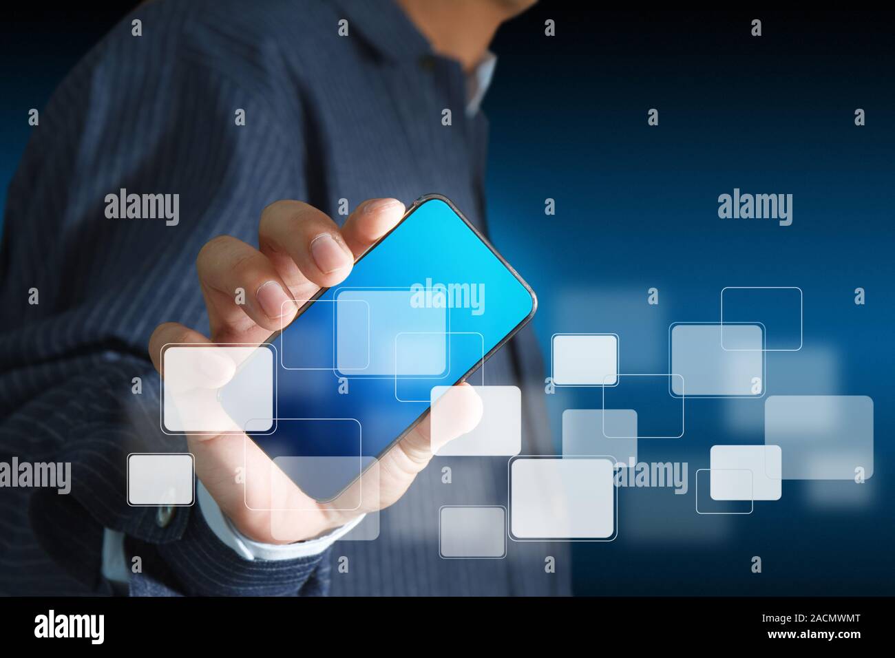 Touch screen mobile phone Stock Photo - Alamy