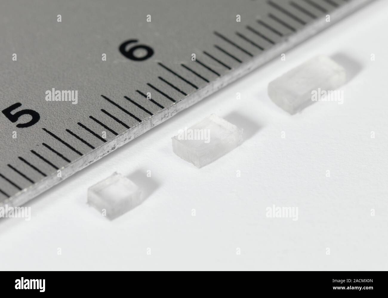Millimetre radio waveguide. This dielectric waveguide is used to guide ...