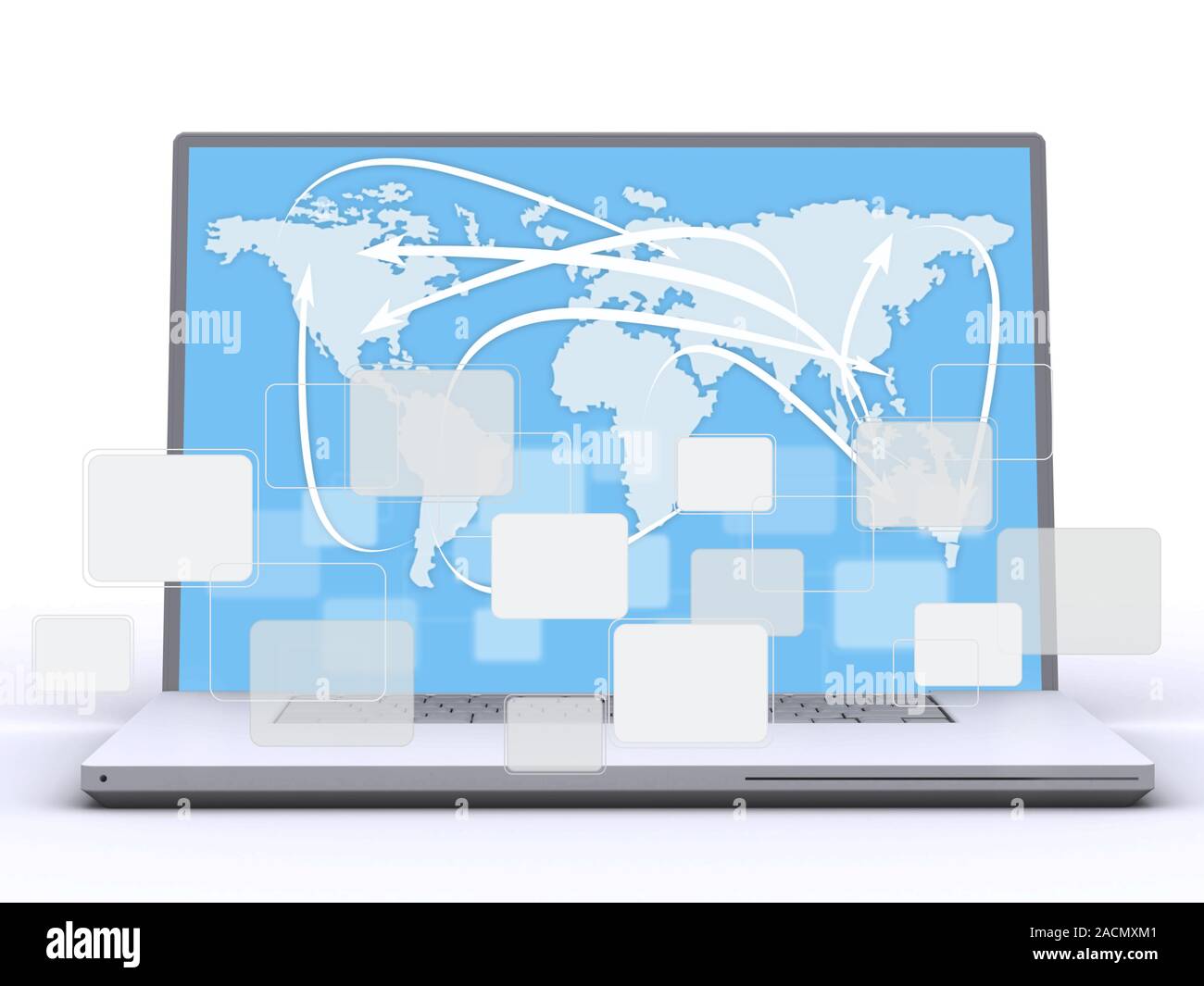 Pc keyboard hands on Cut Out Stock Images & Pictures - Alamy
