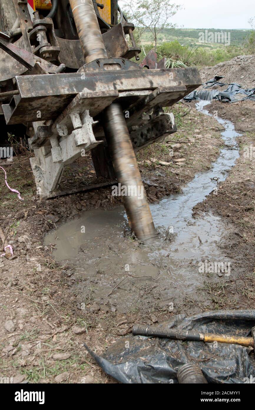 Mineral exploration drilling. Multi-combination drilling rig in ...