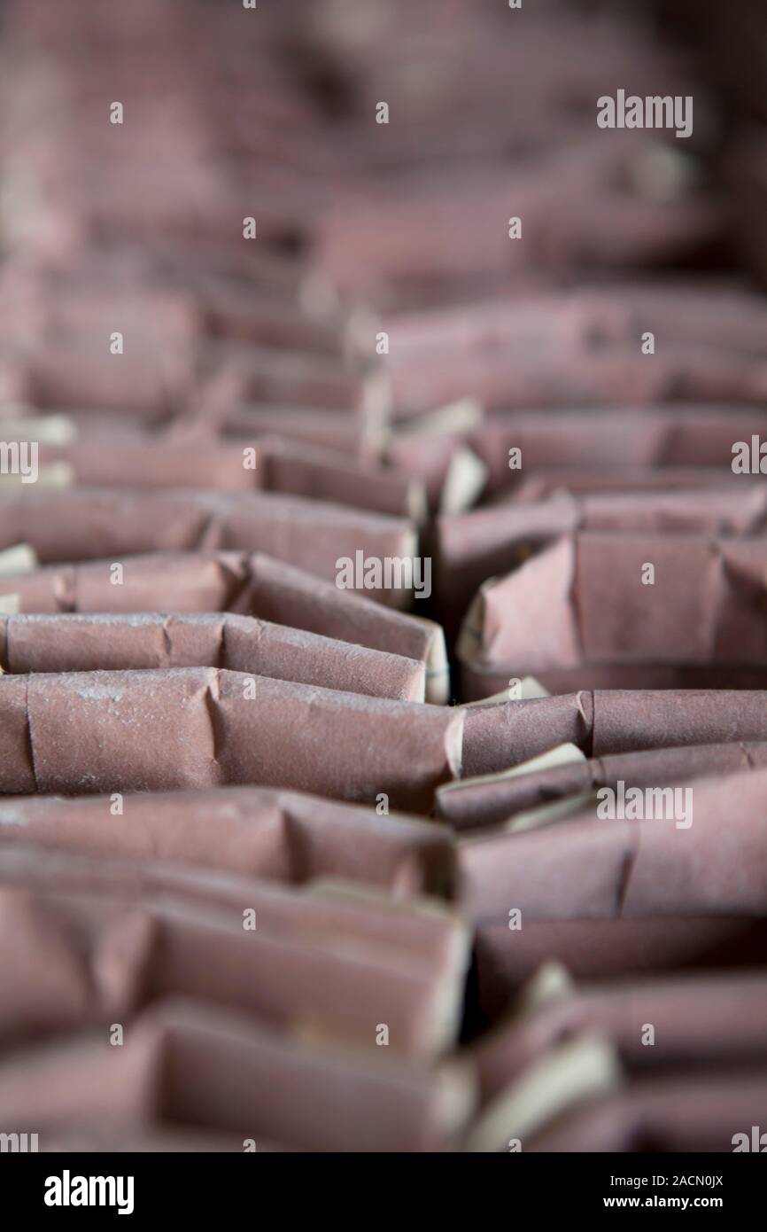 Mining Core Samples Pulped Mineral Core Samples Obtained During A