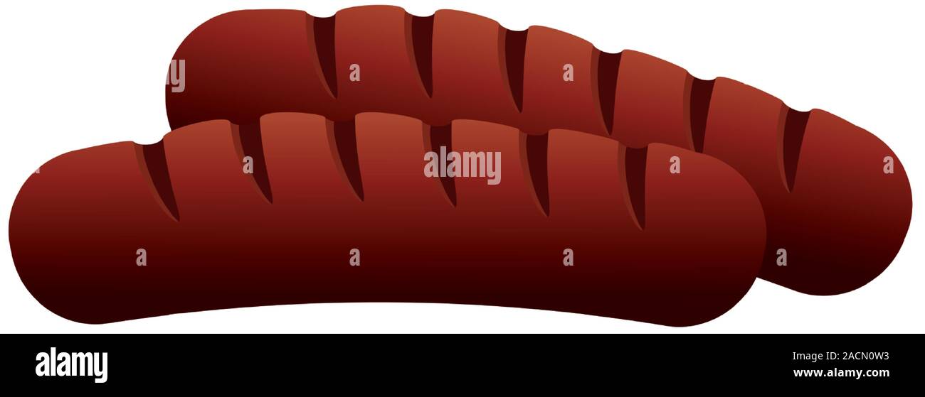 Sausages icon Stock Vector Images - Alamy