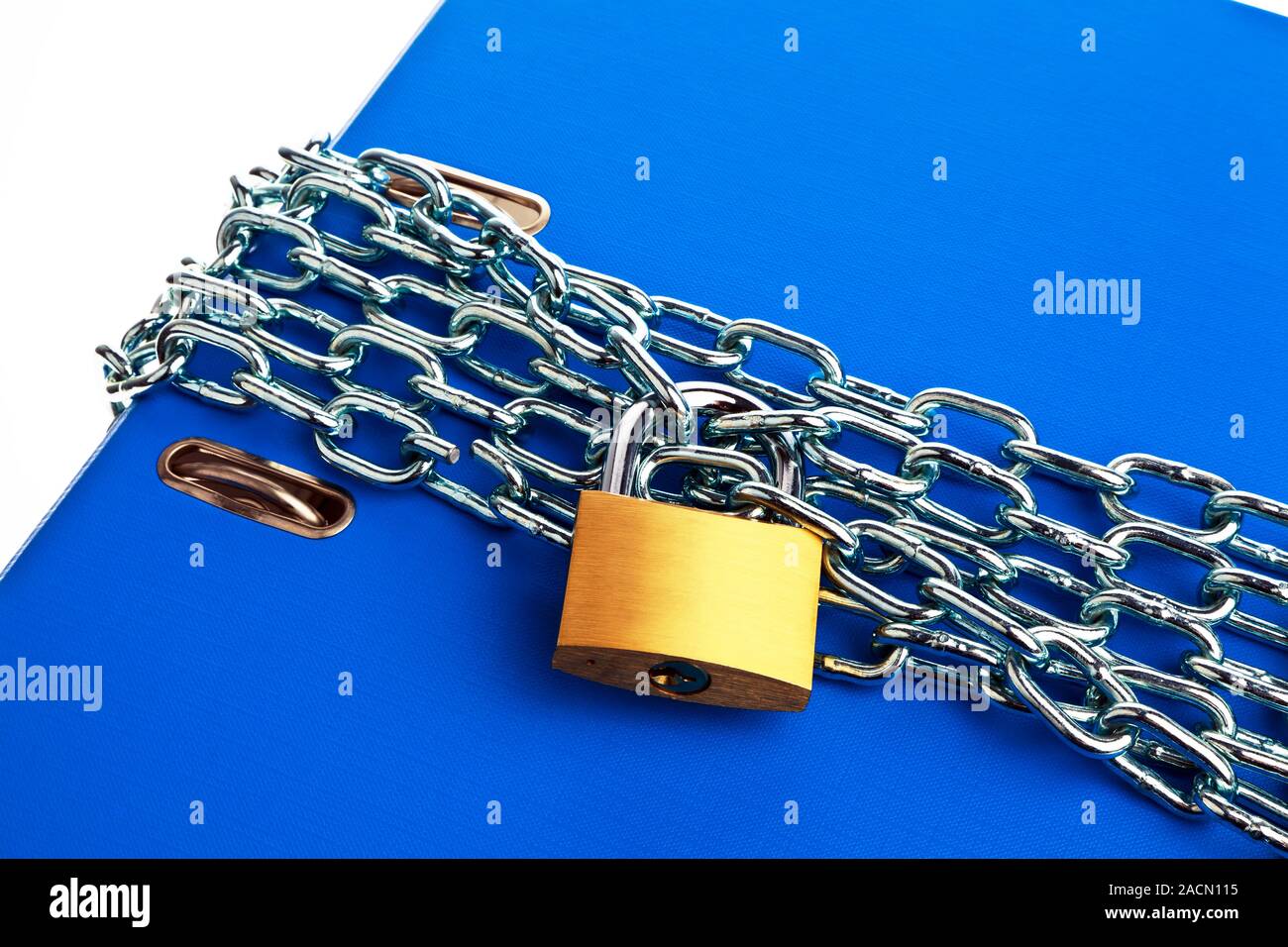 Files folder closed with chain Stock Photo - Alamy