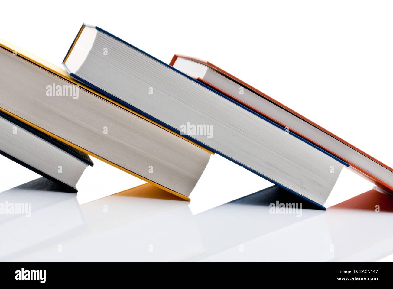 Books on white background Stock Photo - Alamy