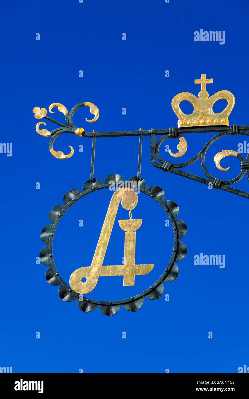 Sign of a pharmacy Stock Photo - Alamy