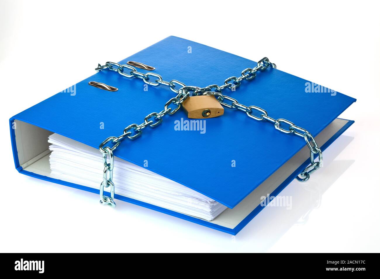 Files folder closed with chain Stock Photo - Alamy
