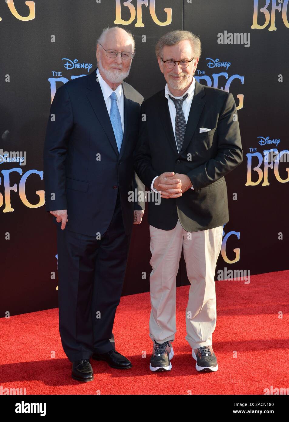LOS ANGELES, CA. June 21, 2016: Director Steven Spielberg & composer ...