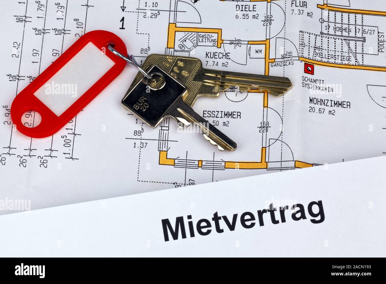 Rental contract in German language Stock Photo - Alamy