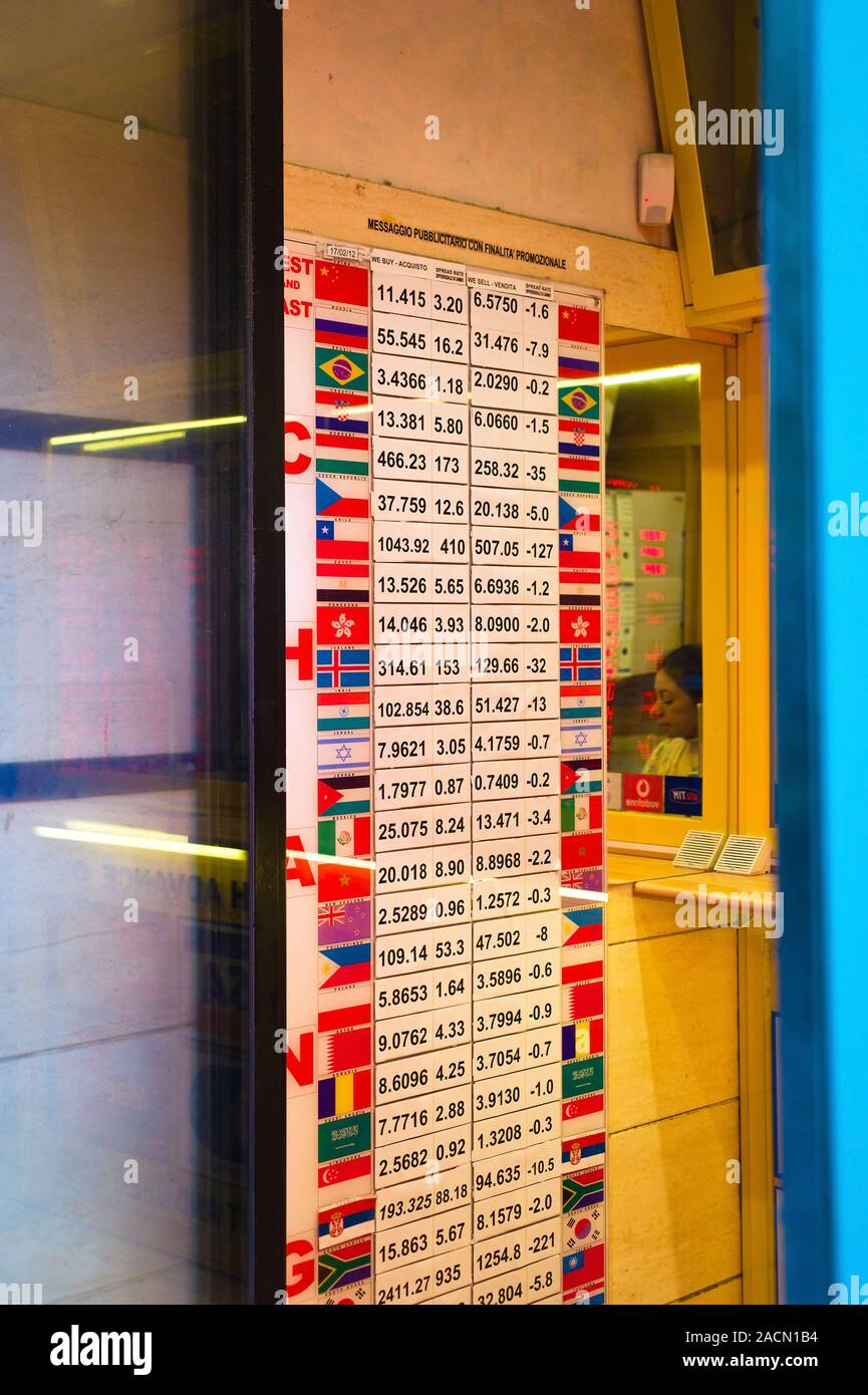 Rate exchange hi-res stock photography and images - Alamy